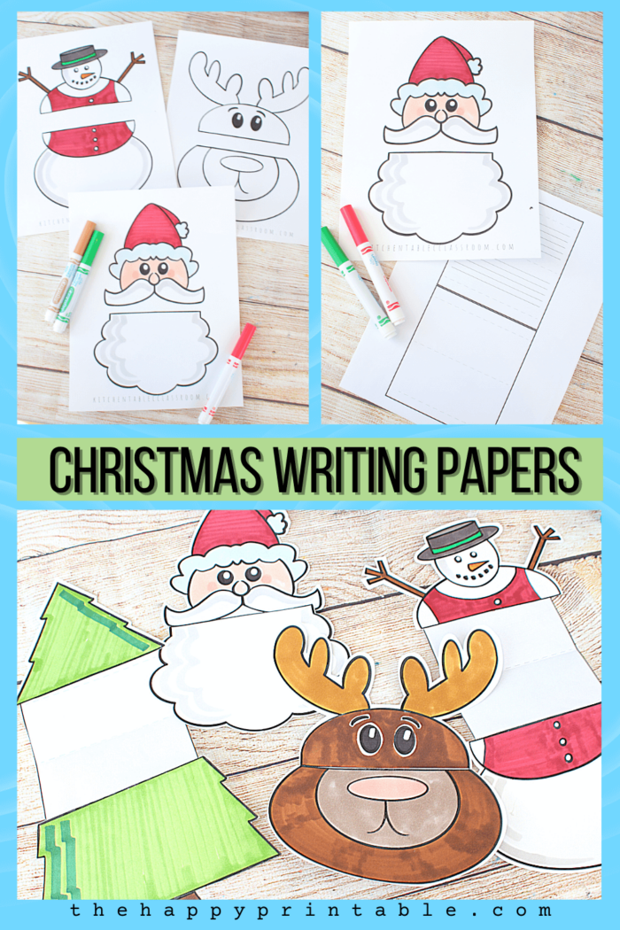 Christmas Friends Writing Paper | The Happy Printable