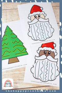 Christmas Themed Scissor Skills Printables | The Happy Printable