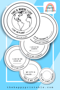 Where I Live Printable Book | The Happy Printable