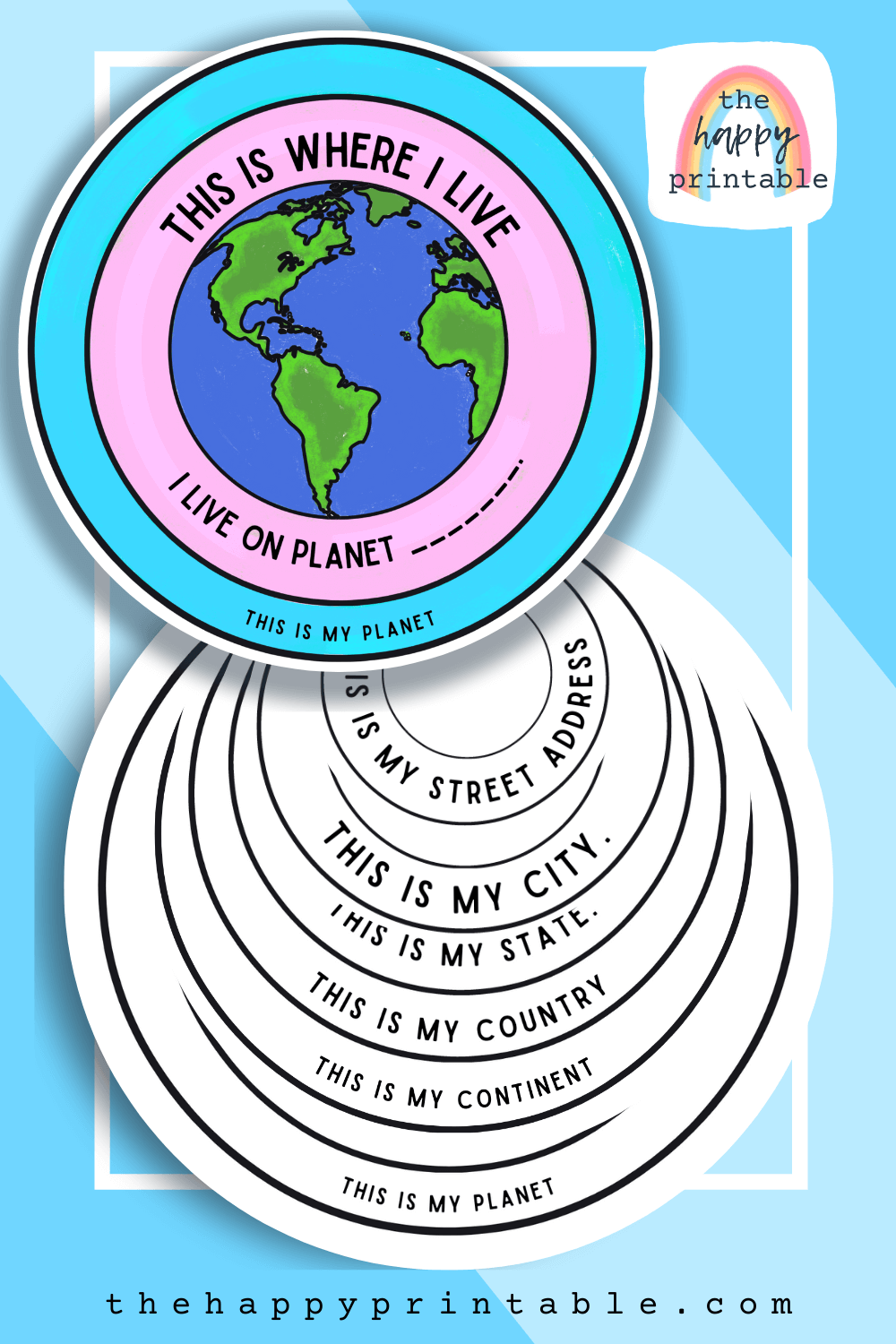 Where I Live Printable Book | The Happy Printable