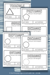 All About Polygons- A Printable Polygon Book | The Happy Printable