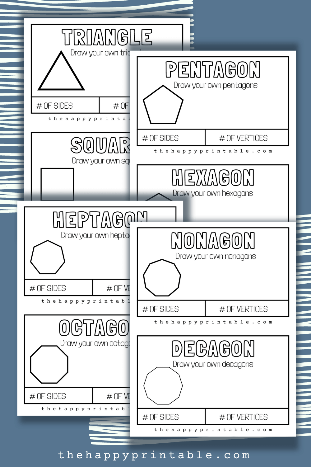 All About Polygons- A Printable Polygon Book | The Happy Printable