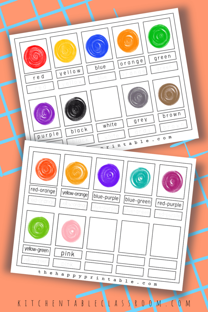 Printable Color Flashcards | The Happy Printable