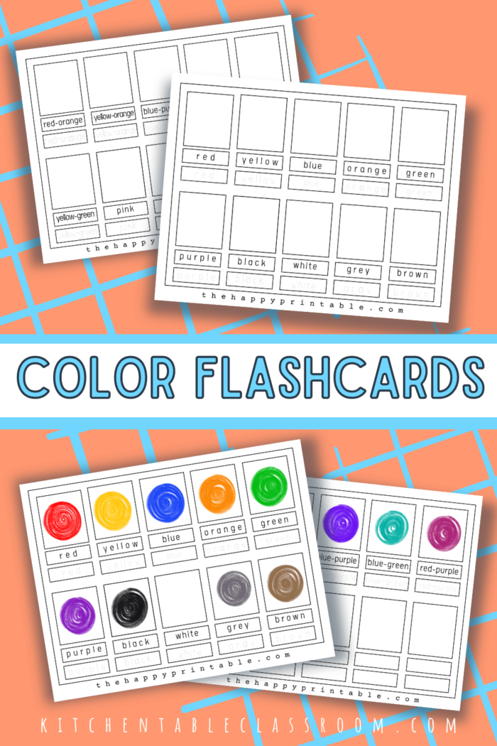 Printable Color Flashcards | The Happy Printable