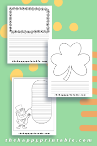 St. Patrick’s Day Writing Paper for Kids | The Happy Printable