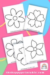 Flower Template Printable | The Happy Printable