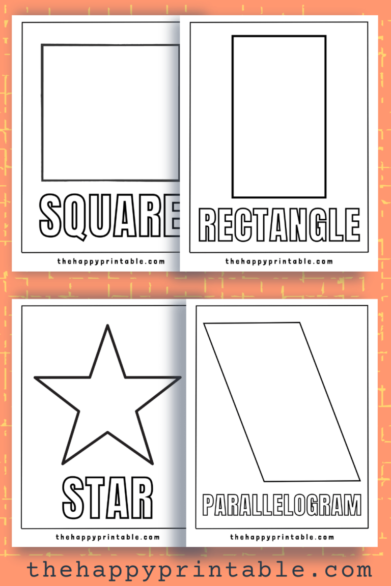 Printable Shapes Worksheets | The Happy Printable