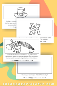 Printable St. Patrick’s Day Book for Kids | The Happy Printable