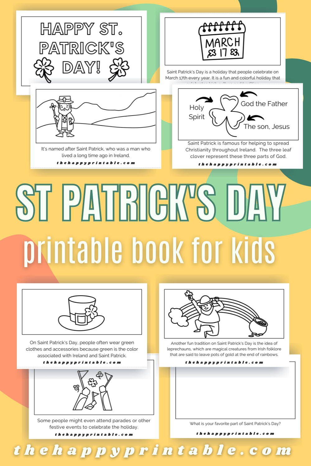 Printable St. Patrick’s Day Book for Kids | The Happy Printable