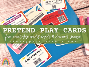 Printable Driver’s License and Credit Cards for Pretend Play | The ...