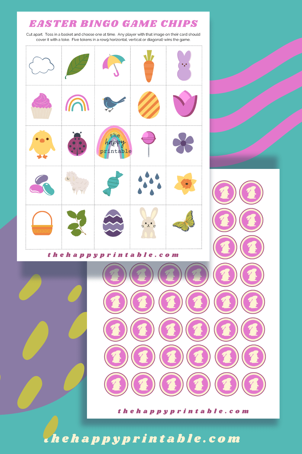 Printable Easter Bingo Game | The Happy Printable