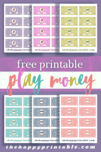 Printable Play Money | The Happy Printable