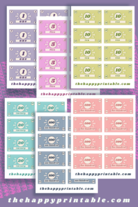 Printable Play Money | The Happy Printable