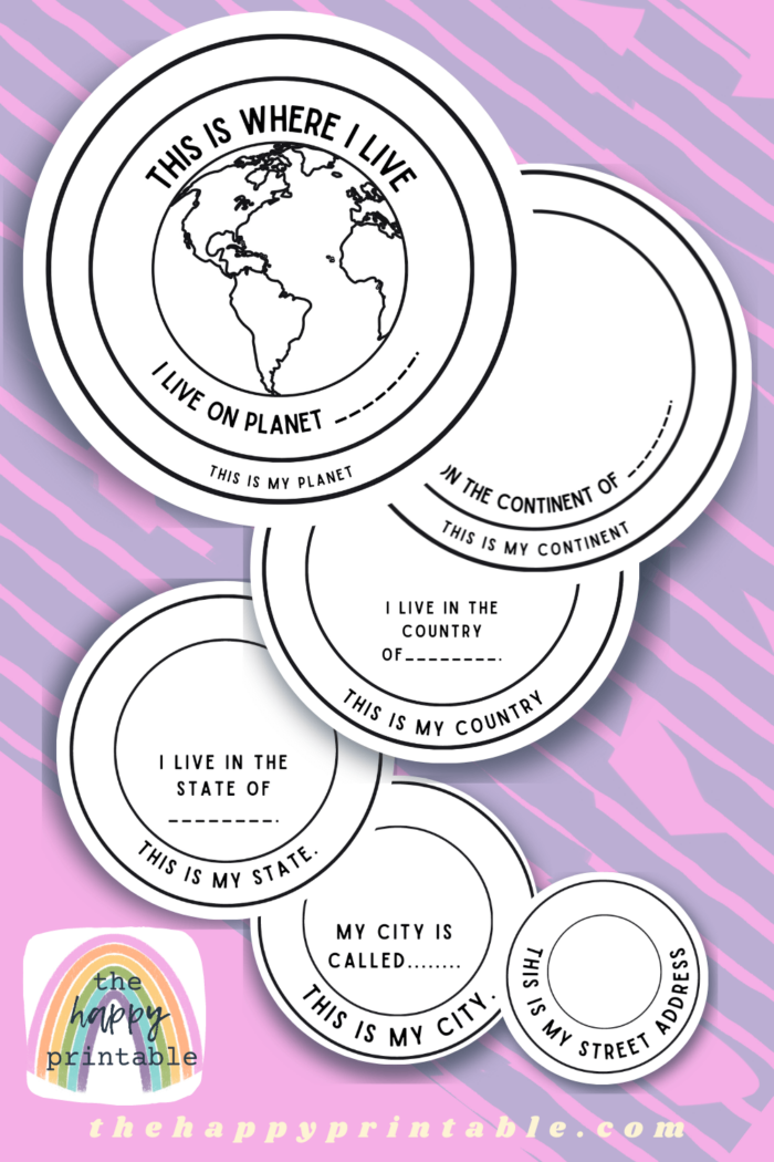 Where I Live Printable Book | The Happy Printable
