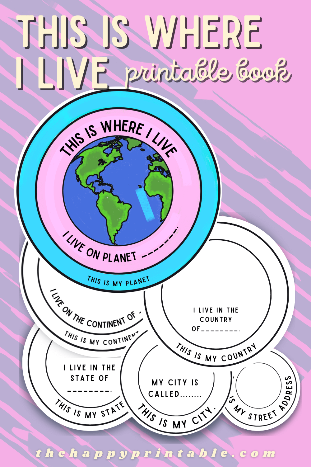 Where I Live Printable Book | The Happy Printable
