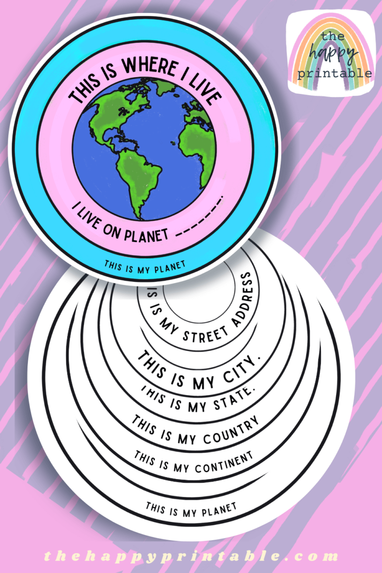 Where I Live Printable Book | The Happy Printable