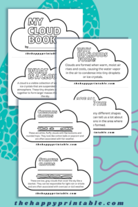 Learning about Clouds- Printable Cloud Book | The Happy Printable