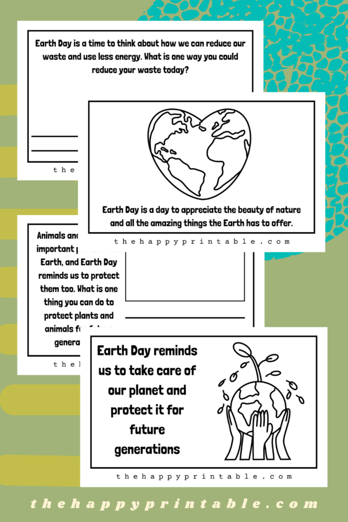 Printable Earth Day Book For Kids | The Happy Printable