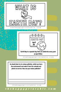Printable Earth Day Book For Kids | The Happy Printable