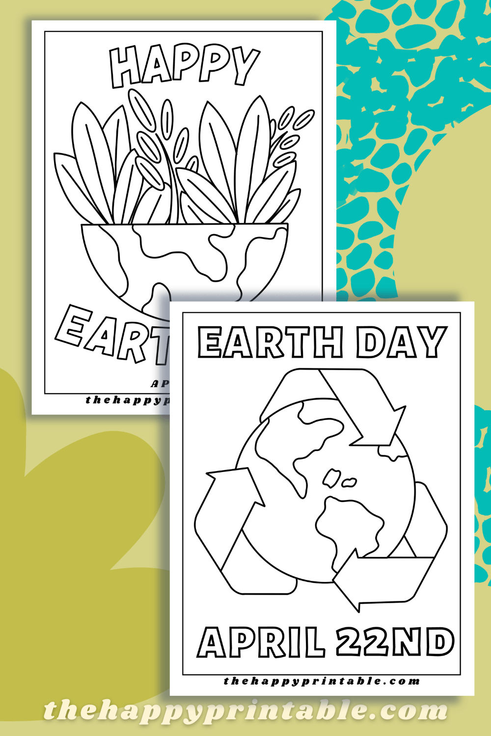 Earth Day Coloring Pages | The Happy Printable