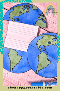 Earth Writing Paper | The Happy Printable