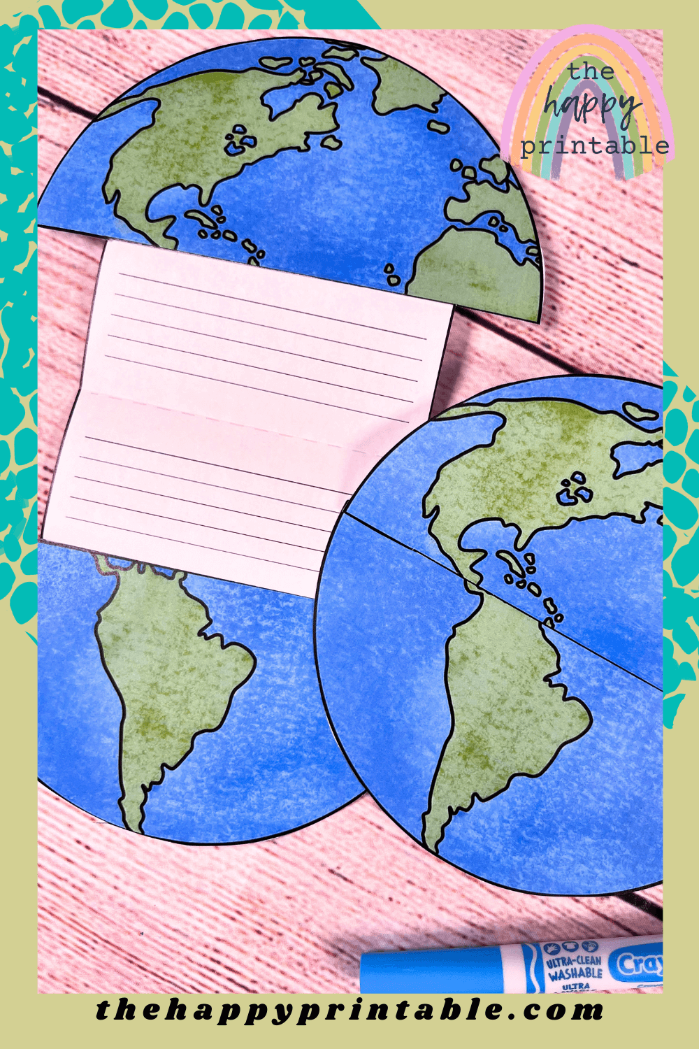 Earth Writing Paper | The Happy Printable