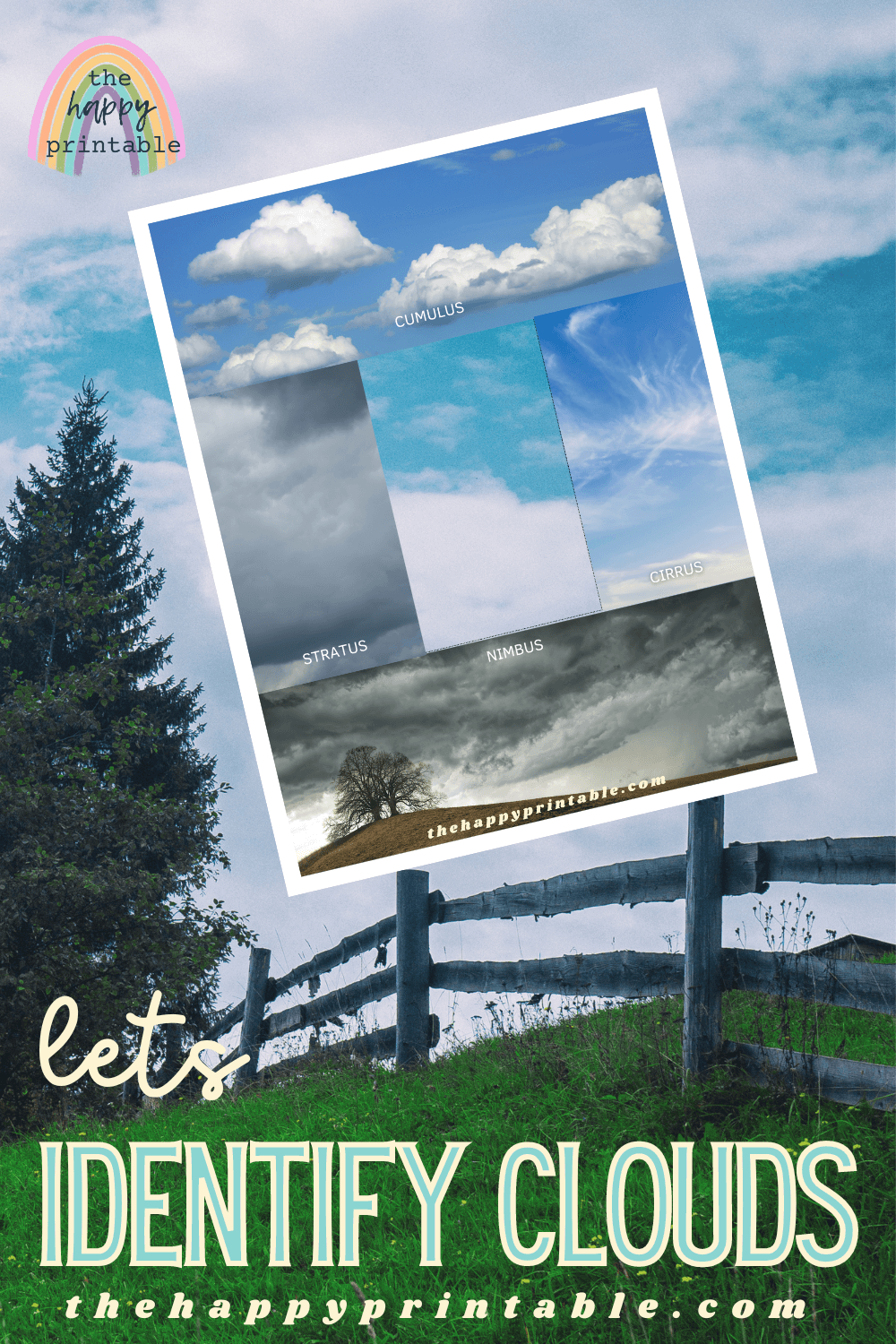 How to Identify Clouds for Kids | The Happy Printable