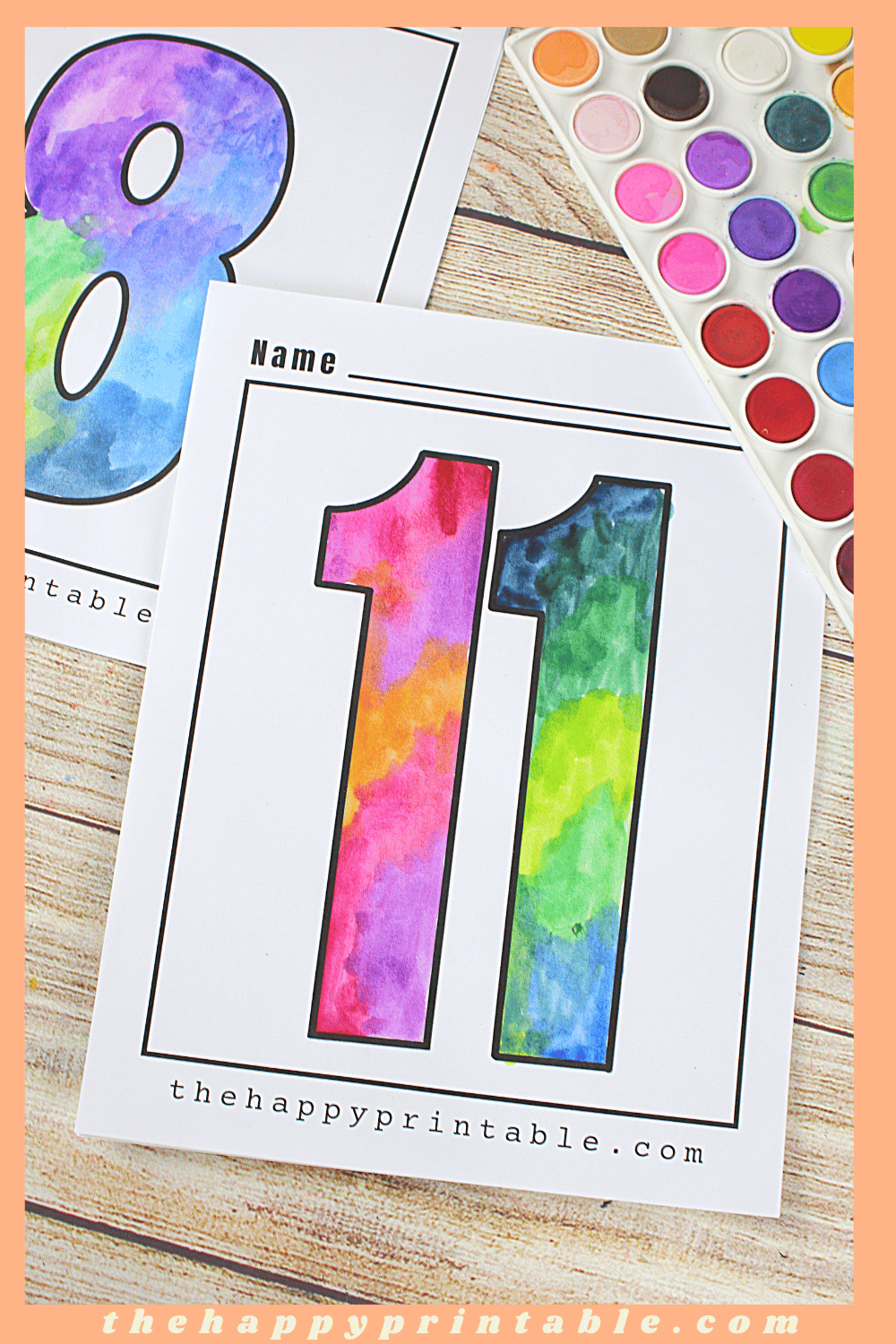 Printable Numbers 1-20 | The Happy Printable
