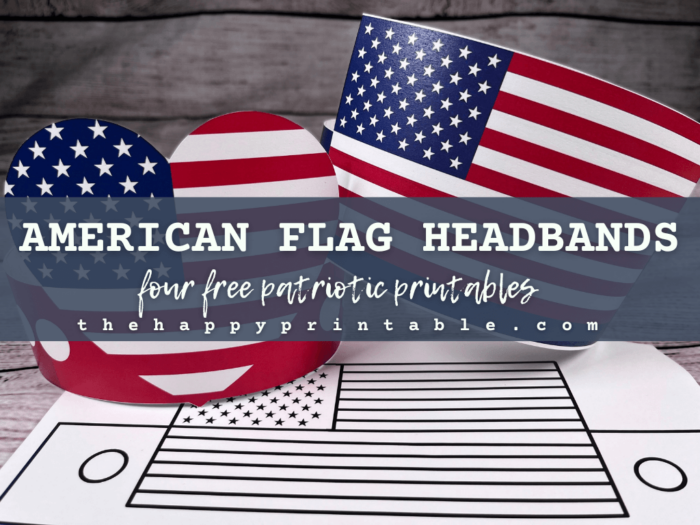 American Flag Headband | The Happy Printable