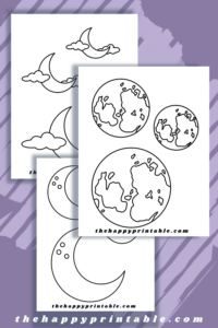 Printable Moon Templates | The Happy Printable