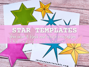 Star Templates | The Happy Printable