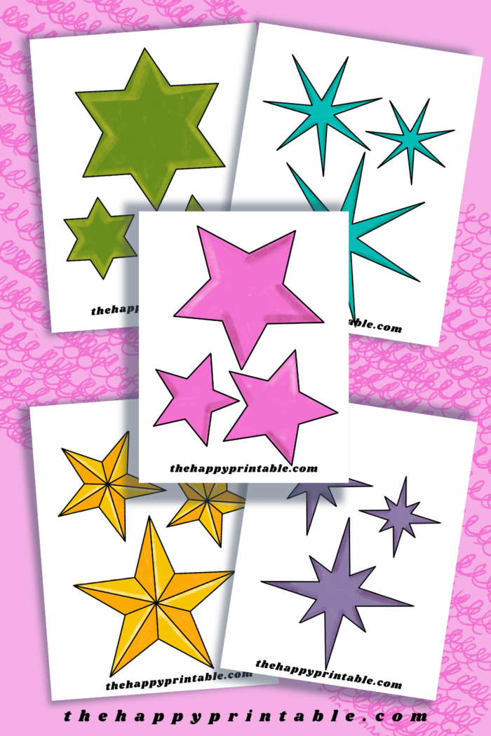 Star Templates | The Happy Printable