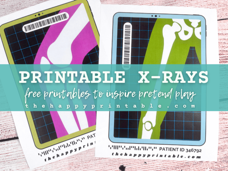 Printable Pretend X-Rays | The Happy Printable Printable Pretend X-Rays | The Happy Printable